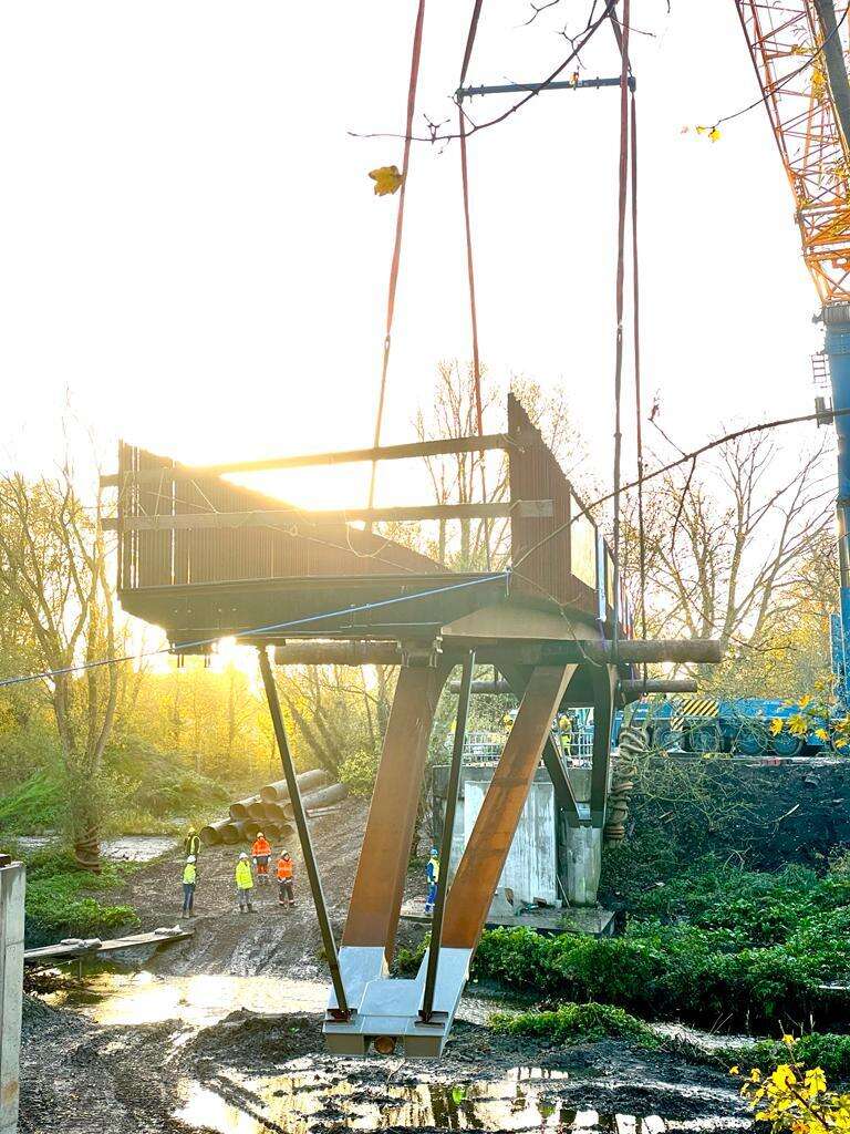 Nieuwe wandel- en fietsbrug | Nationaal Park Scheldevallei
